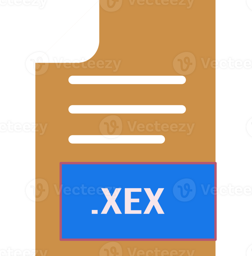 moderno xex archivo formato icono contorno y llenar 57326143 PNG