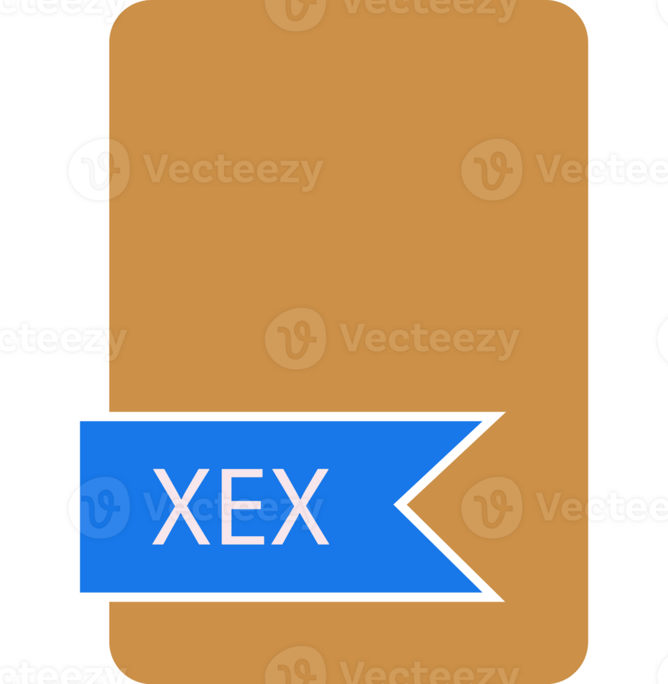 Xex File Format Icon Label Contour Illustration 57326165 PNG