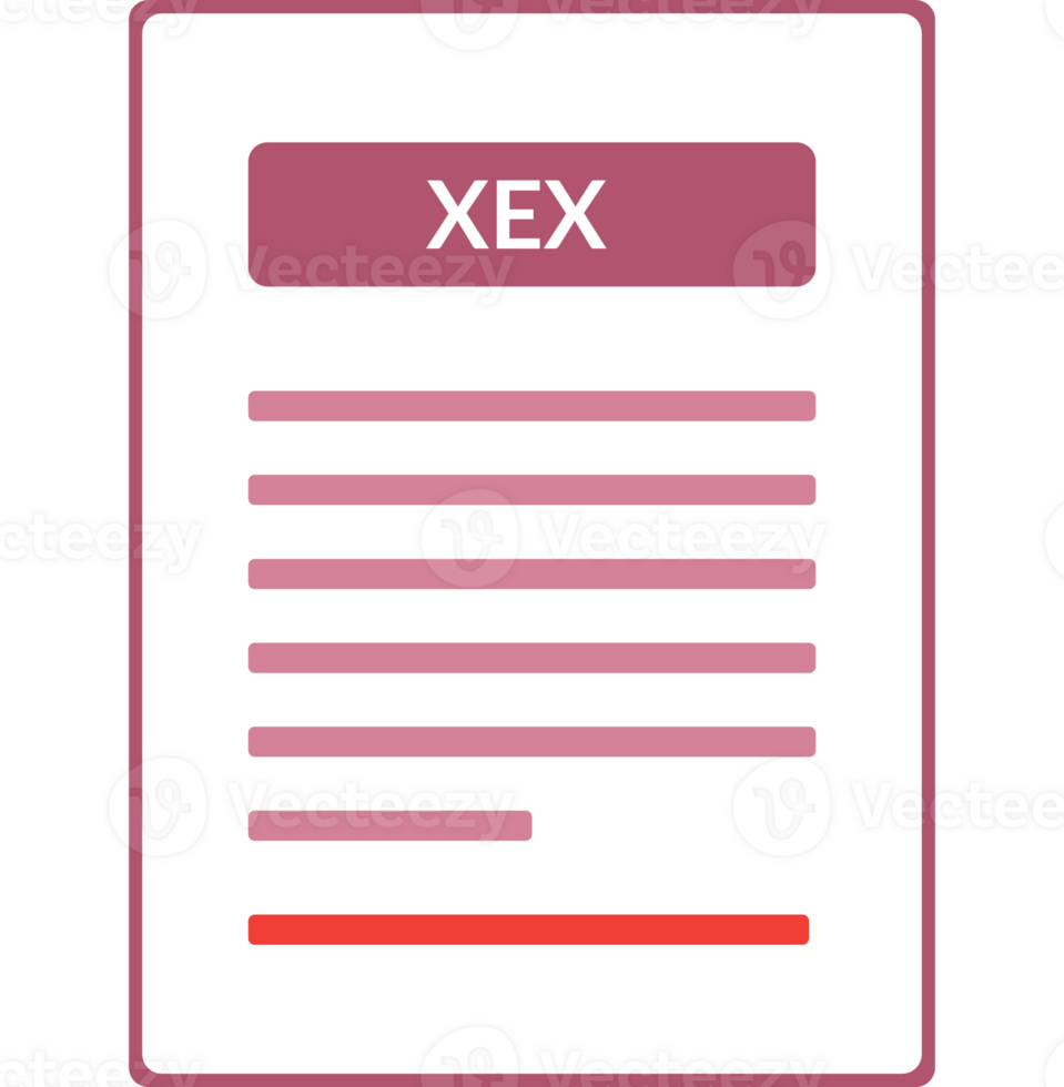 Modern Xex Contract Document Icon 57326187 PNG