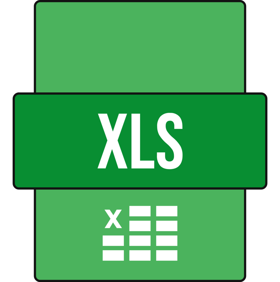 Xls Ip File Extension Icon Malachite Fill 57326288 Png