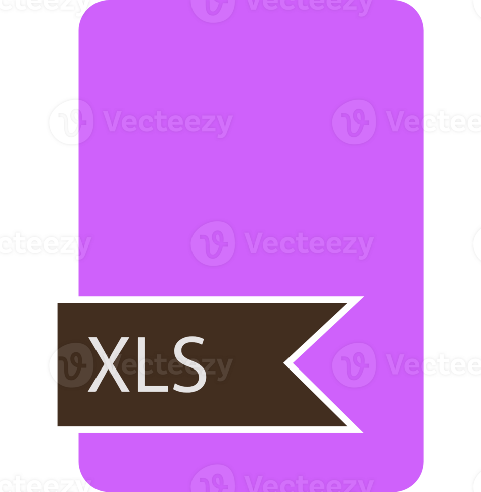 Xls File Format Icon Label Contour Illustration 57326350 Png