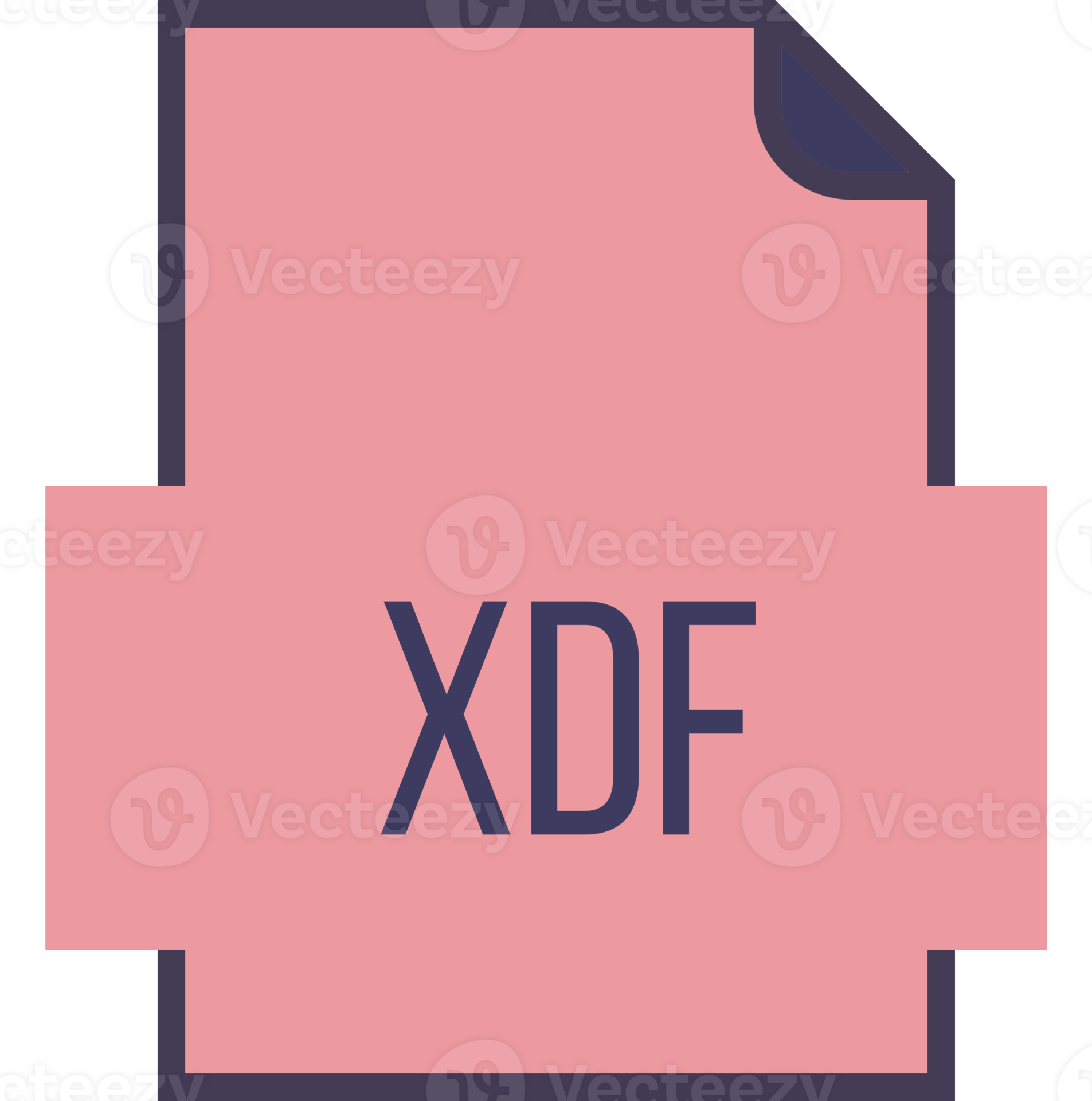 Xdf File Icon Fill And Outline Crisp Corners Design Element 57326528 Png
