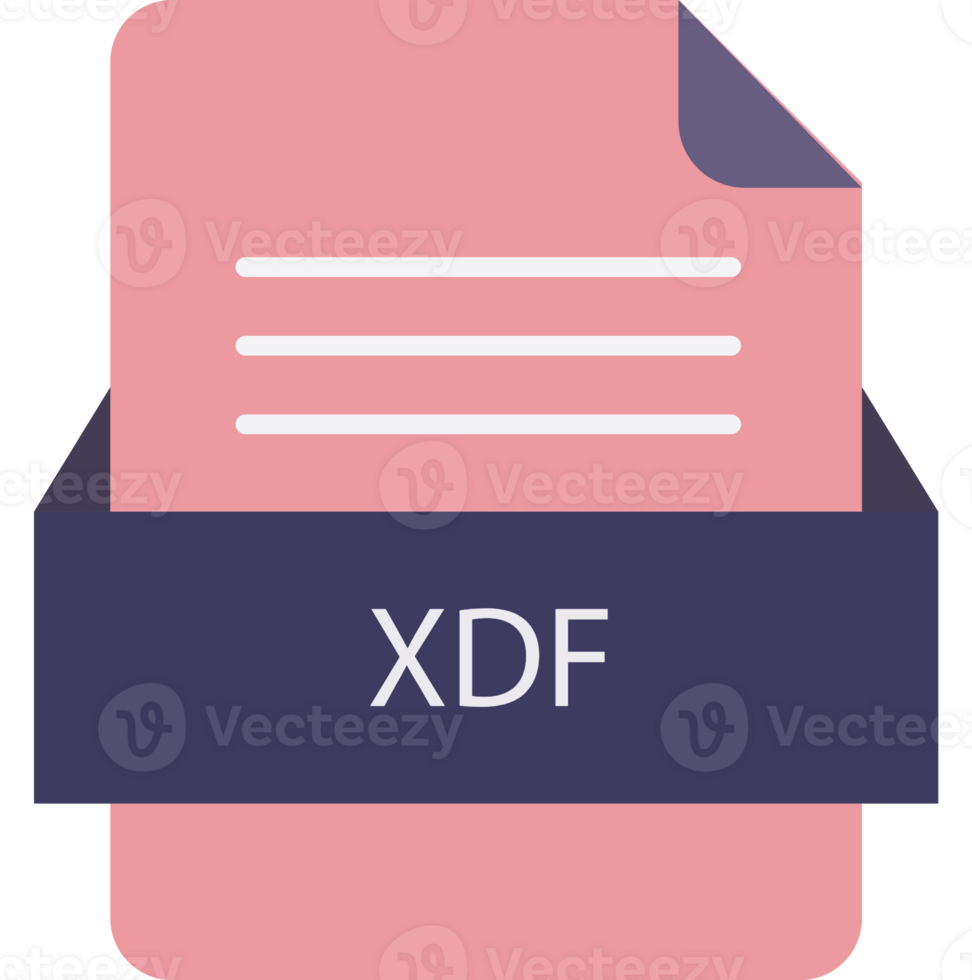 Xdf File Icon With Color And Rounded Corners And Folded Doc Art 57326537 Png