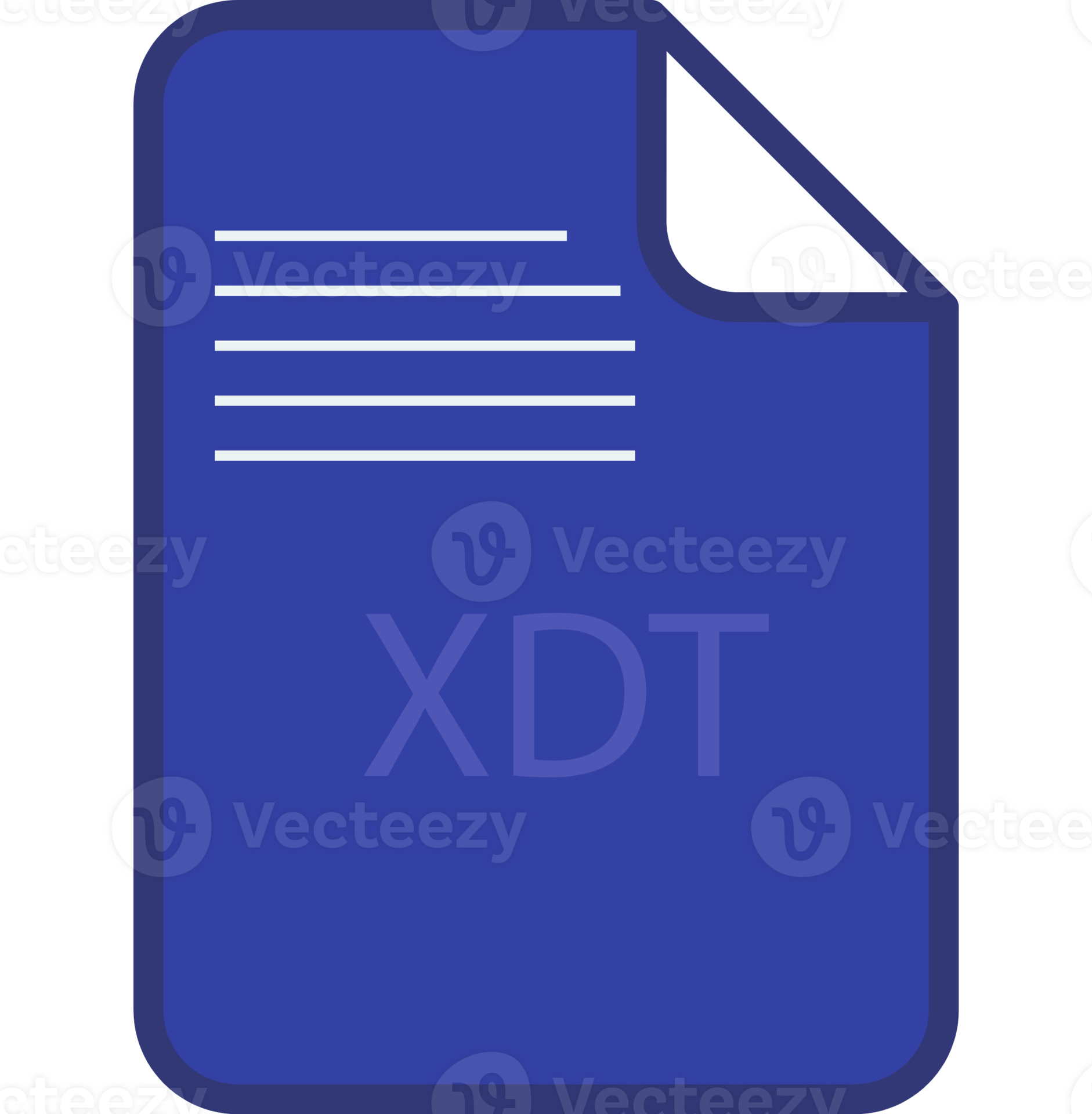 Xdt File Icon Fill Rounded Corners Bold Outline Design Element 57326668 Png