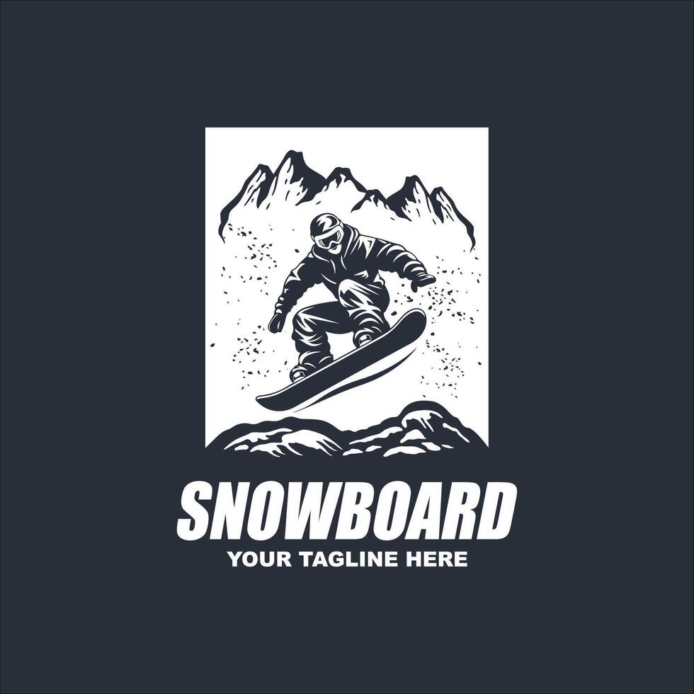 Snowboard Club. Vintage Mountain winter badges. Outdoor adventure logo ...