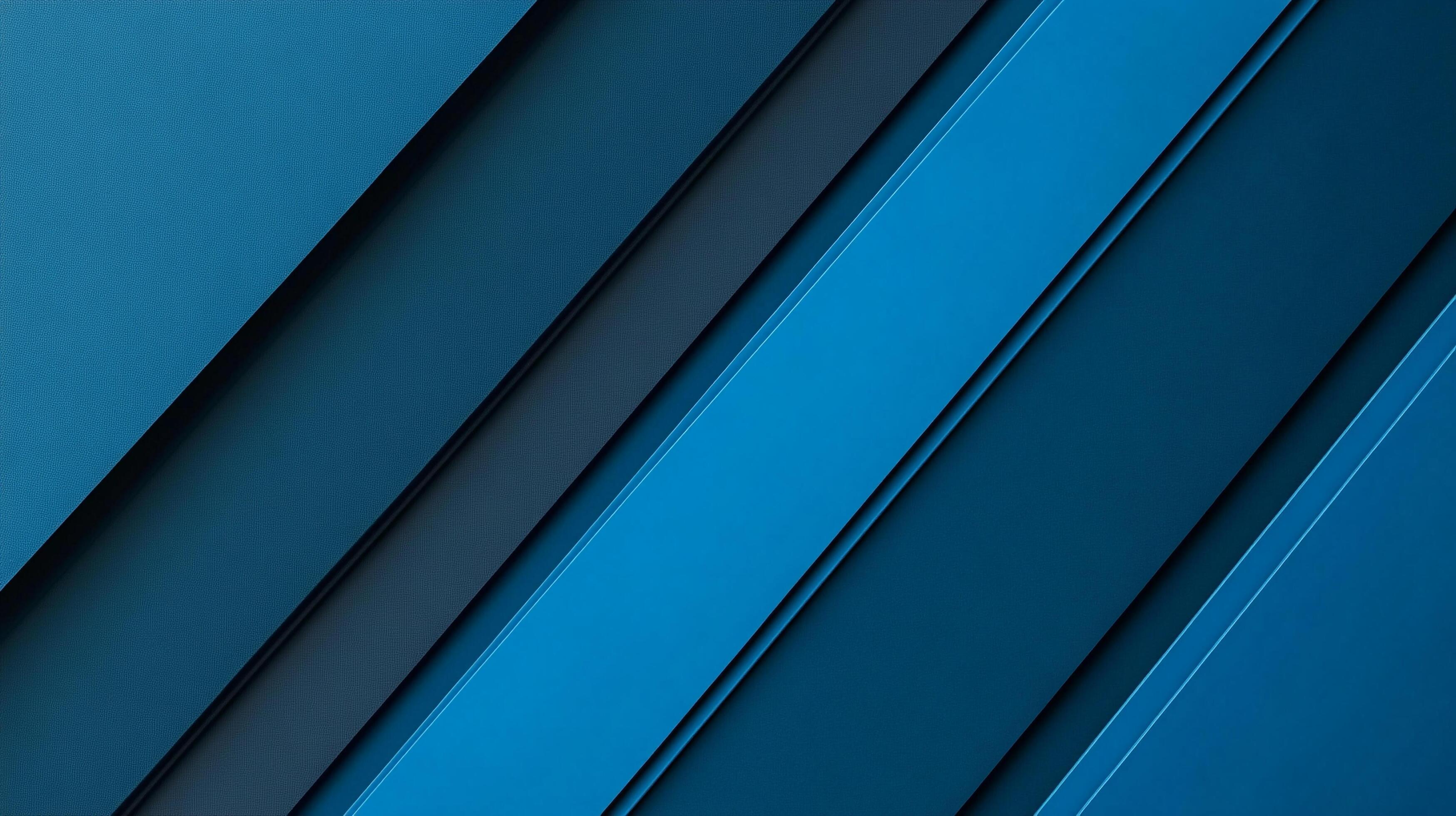 Abstract angled blue layers provide depth and a sleek, contemporary feel. The shadows create ...