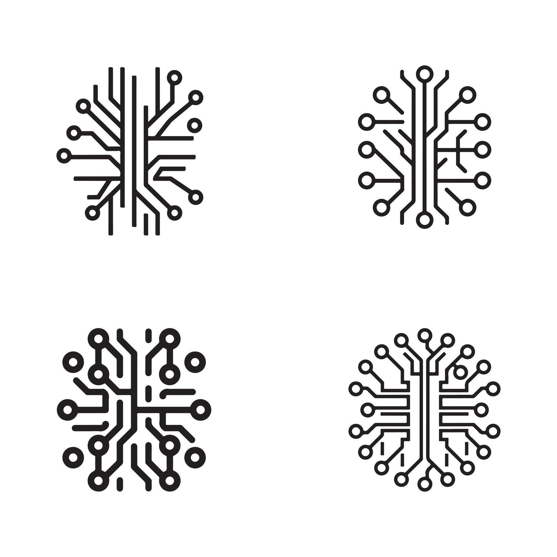 Neural network Icons set. 57352073 Vector Art at Vecteezy