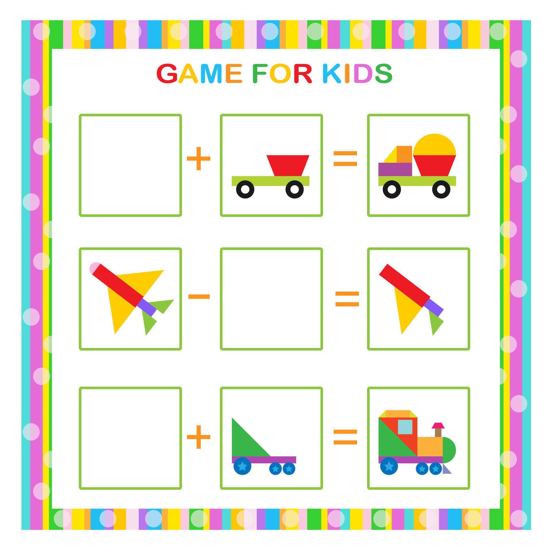 Educational game for kids. Find and draw the missing parts. 57352927 ...