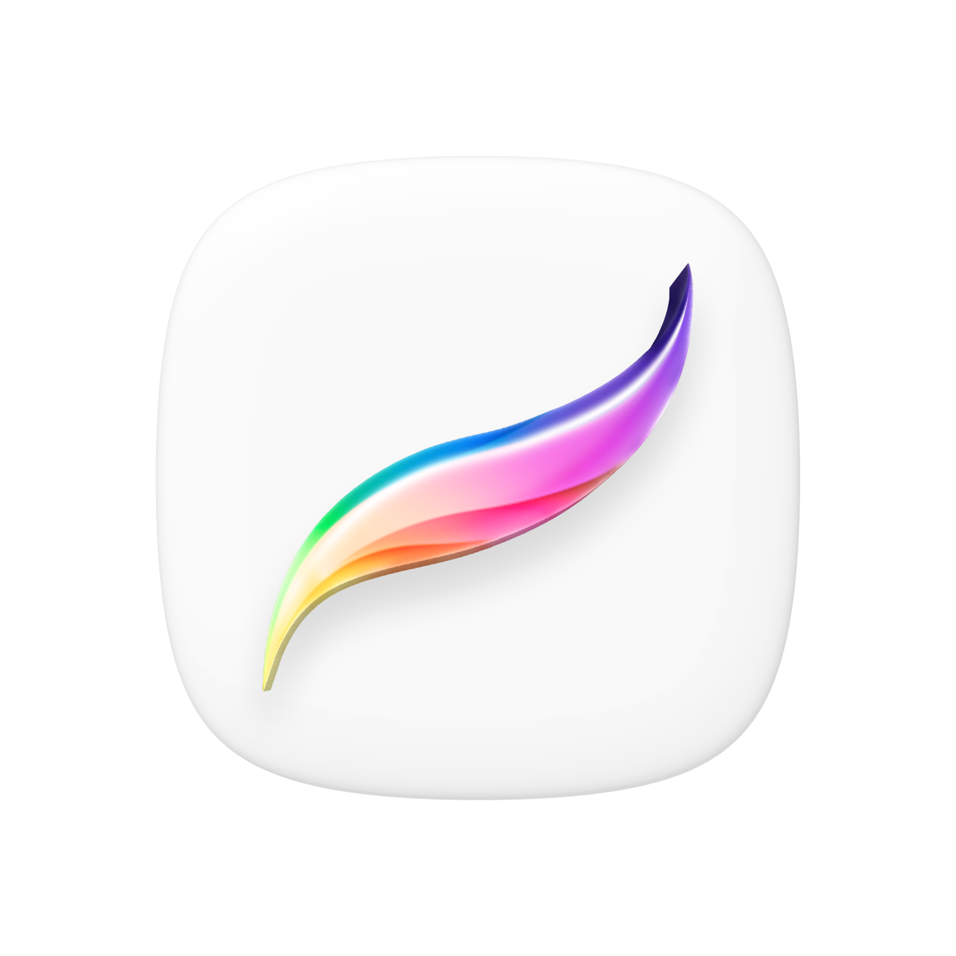 Procreate white app icon on transparent background 57355782 PNG
