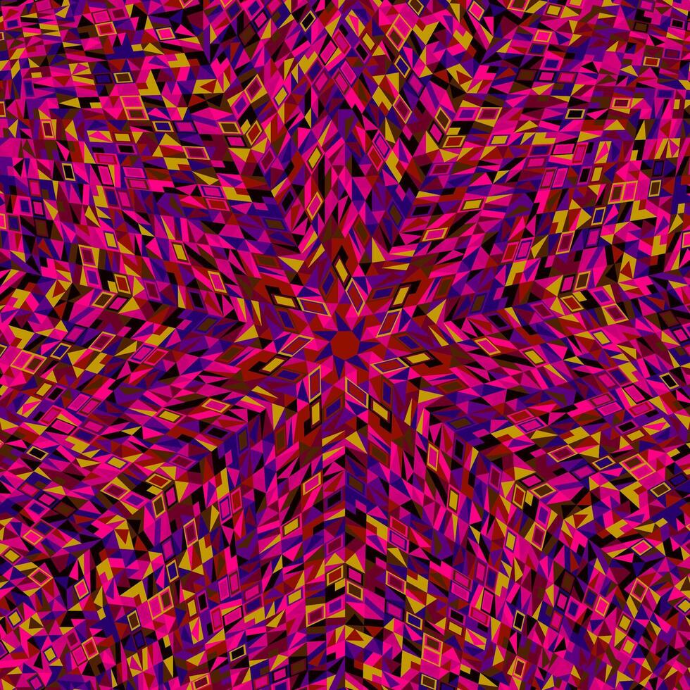 Colorful Dynamic Geometrical Circular Tile Mosaic Pattern Background