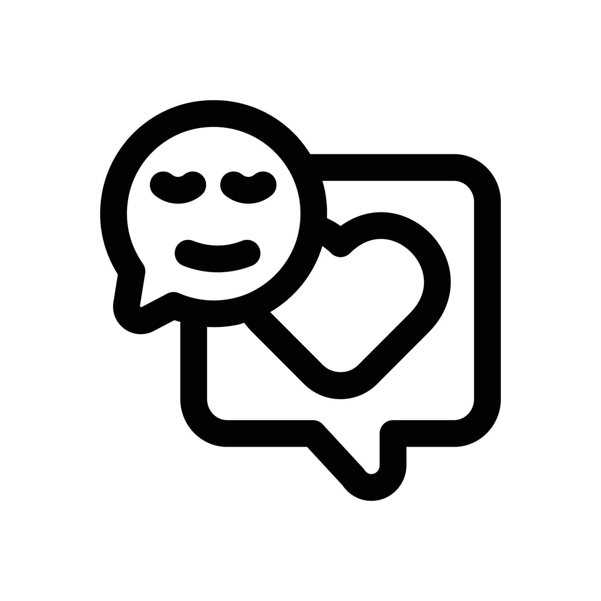 Reaction Line Icon Clean And Minimalist Icon For Websites Mobile Apps Presentations And