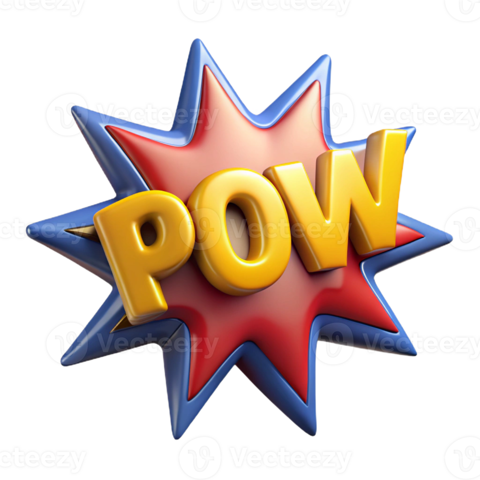 extraordinary vintage Comic Book Sound Effect Pow Bang Isolated detailed 57408877 PNG