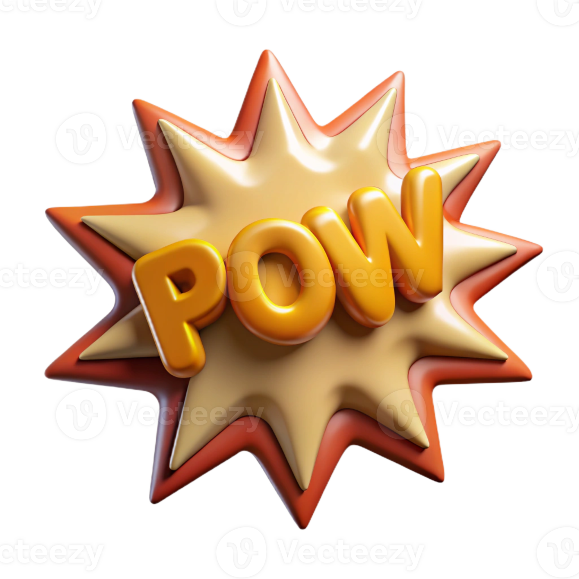 dramatic traditional Comic Book Sound Effect Pow Bang Isolated high resolution 57408883 PNG