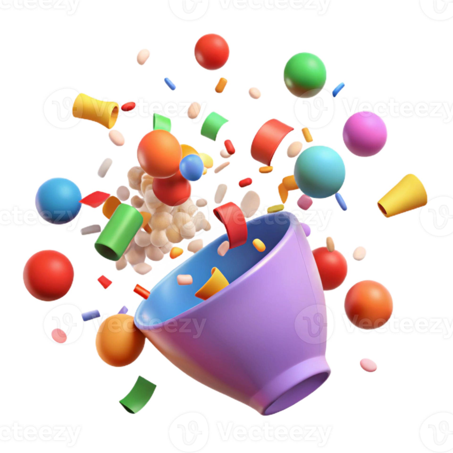 wonderful contemporary Confetti Falling Multicolored Celebration Transparent Background ...