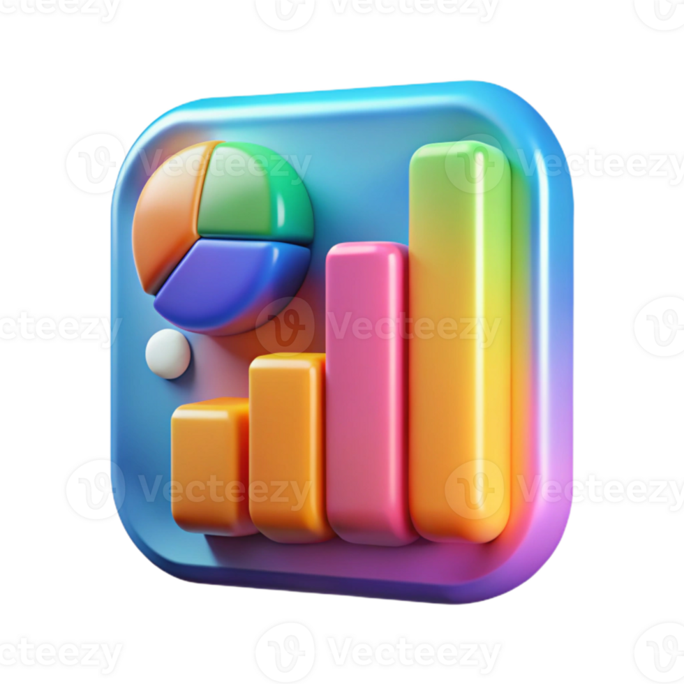 Vibrant Minimalist Data Visualization Techniques Icon Colorful Gradient