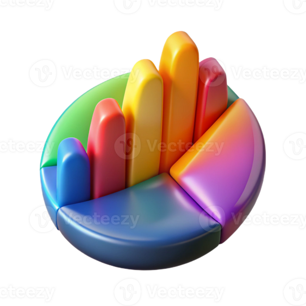 magnificent contemporary Data Visualization Chart Colorful Gradient ...