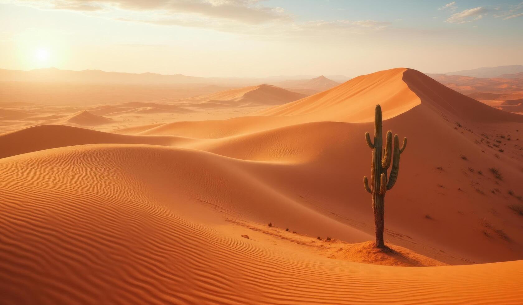 Desert landscape with cactus in the sahara desert, namibia 57416852 Stock Photo at Vecteezy