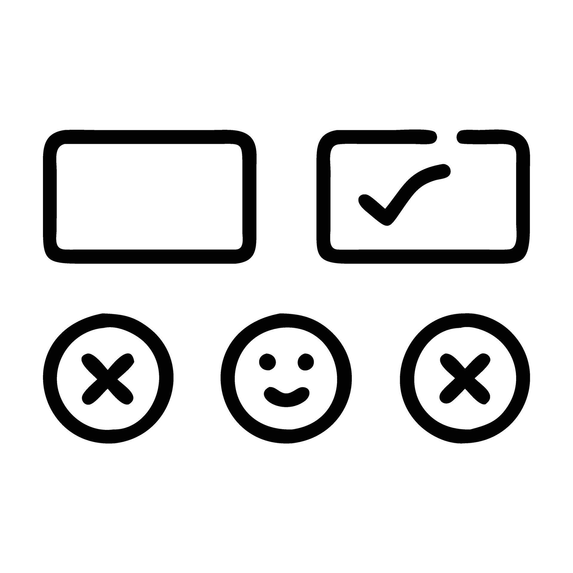 Interactive customer feedback icon with sliders and chart design on ...