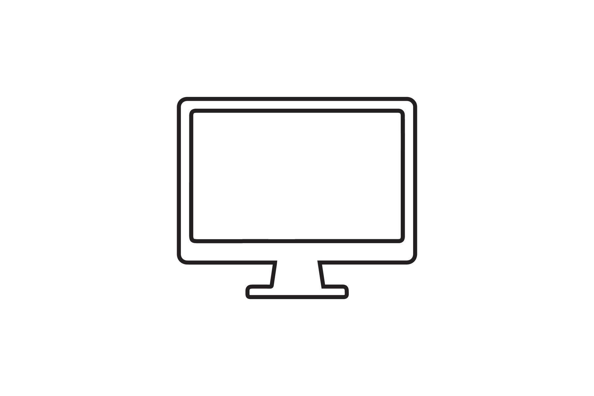 Computer Monitor Icon Line Icon Computer Monitor Computer Monitor Computer Monitor Computer