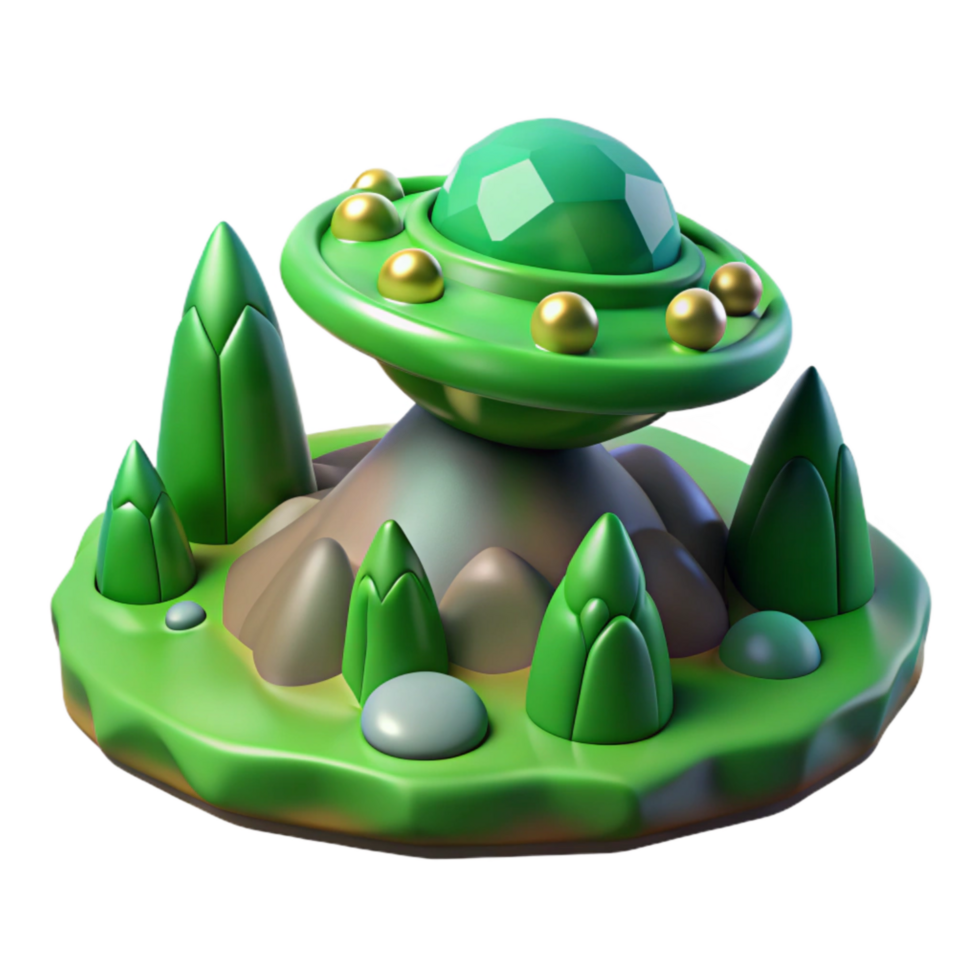 impressive rustic Green Alien Landscape Isolated Element detailed ... impressive rustic Green Alien Landscape Isolated Element detailed ...