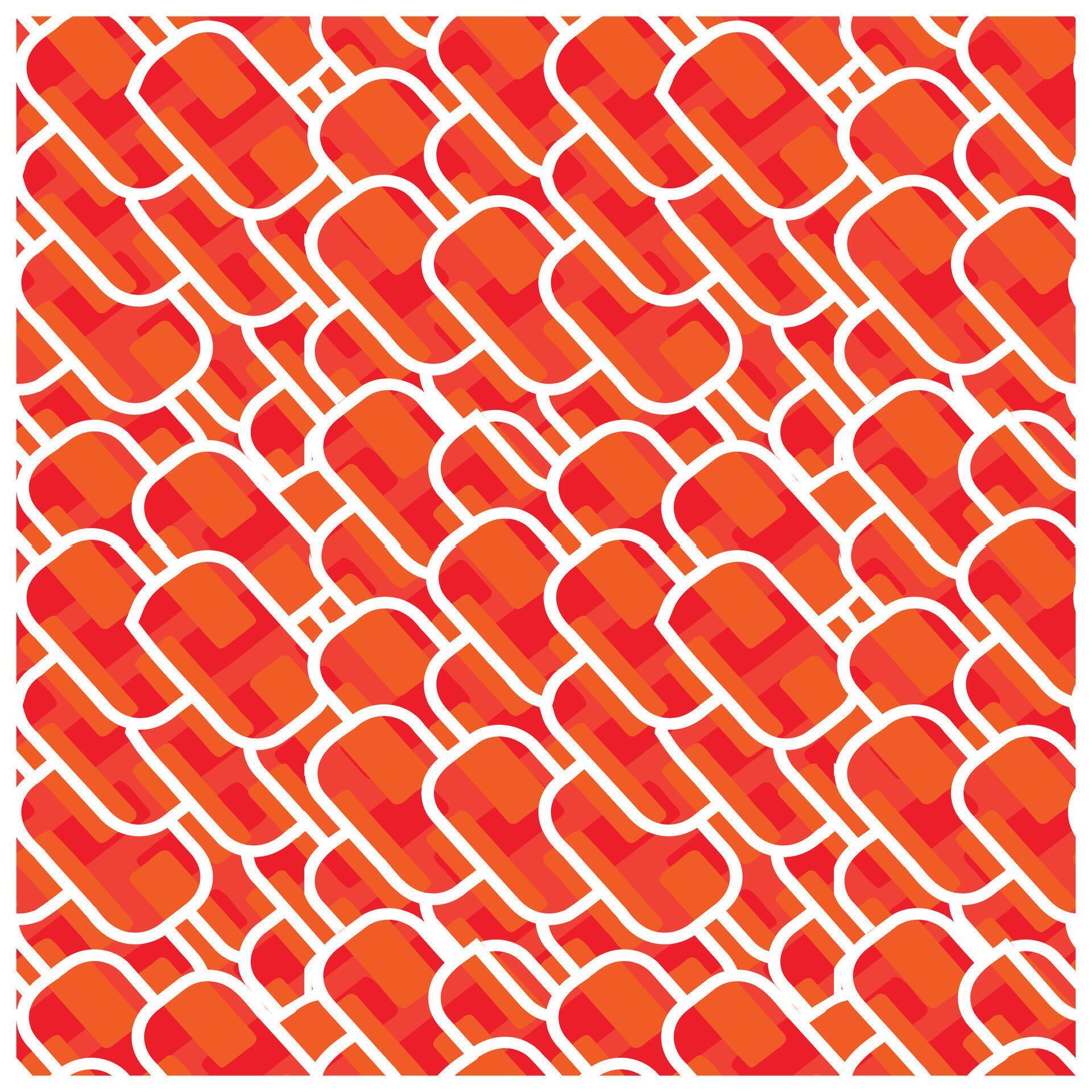 A Vibrant Abstract Pattern Of Overlapping Red And Orange Shapes