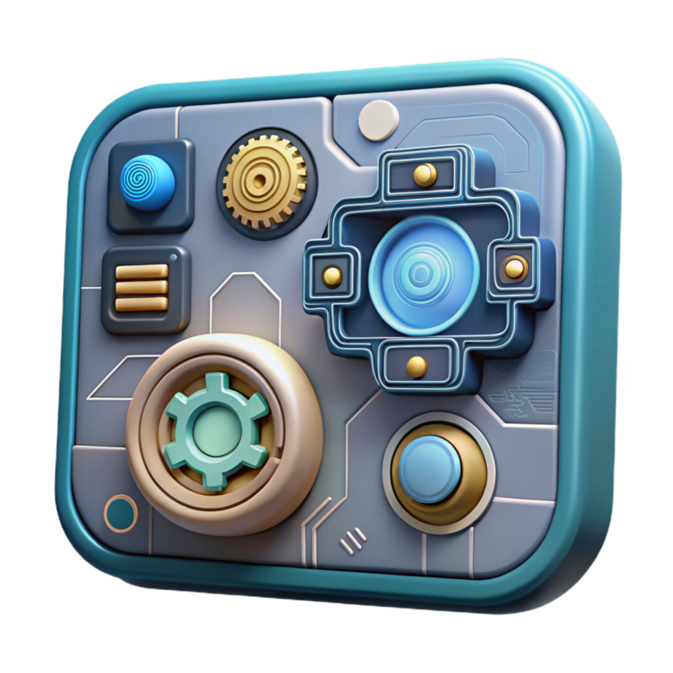 Extraordinary Rustic Modern Ai Interface Hud Element Cutout Detailed 57453091 Png