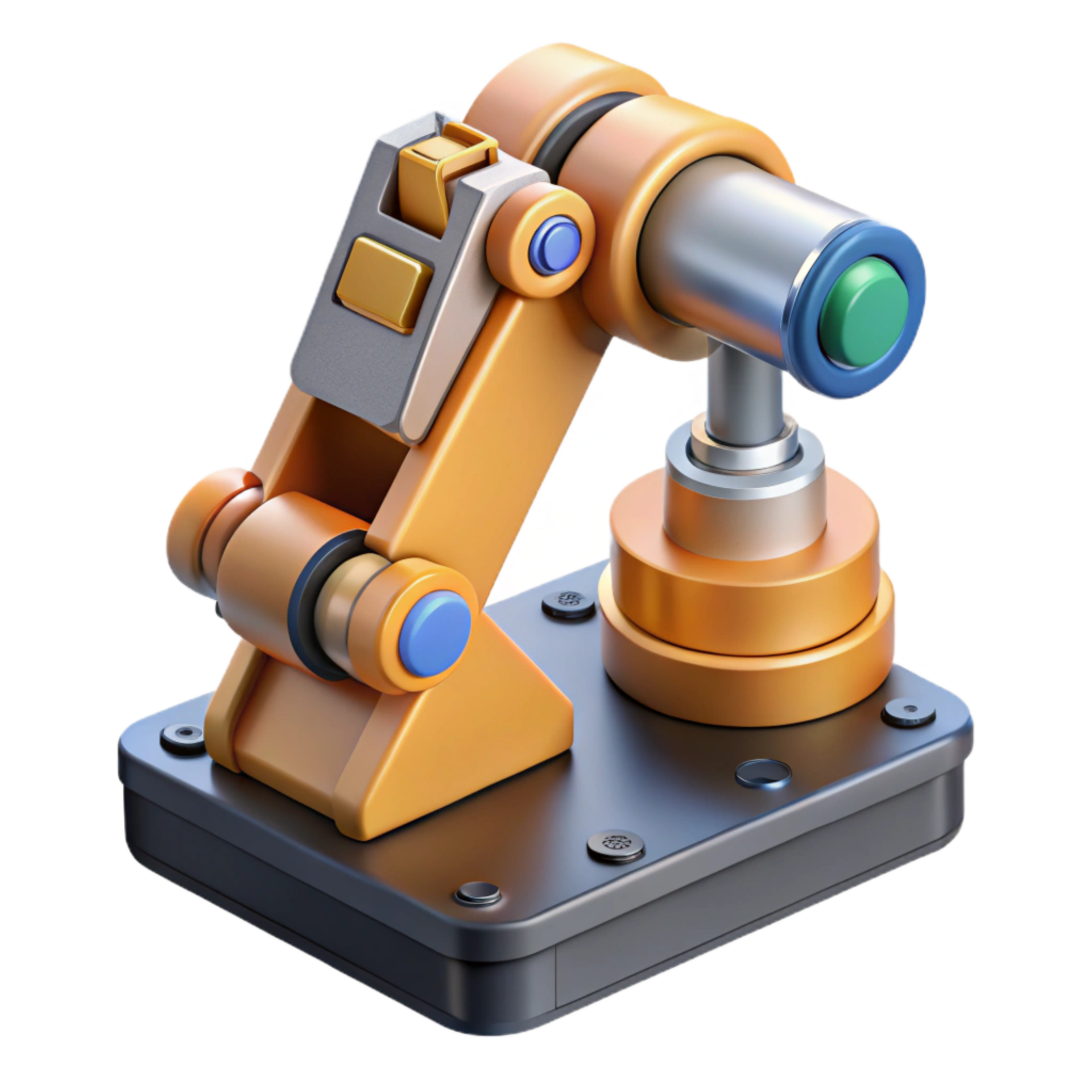 Extraordinary Abstract Robotic Arm Assembling Electronic Device