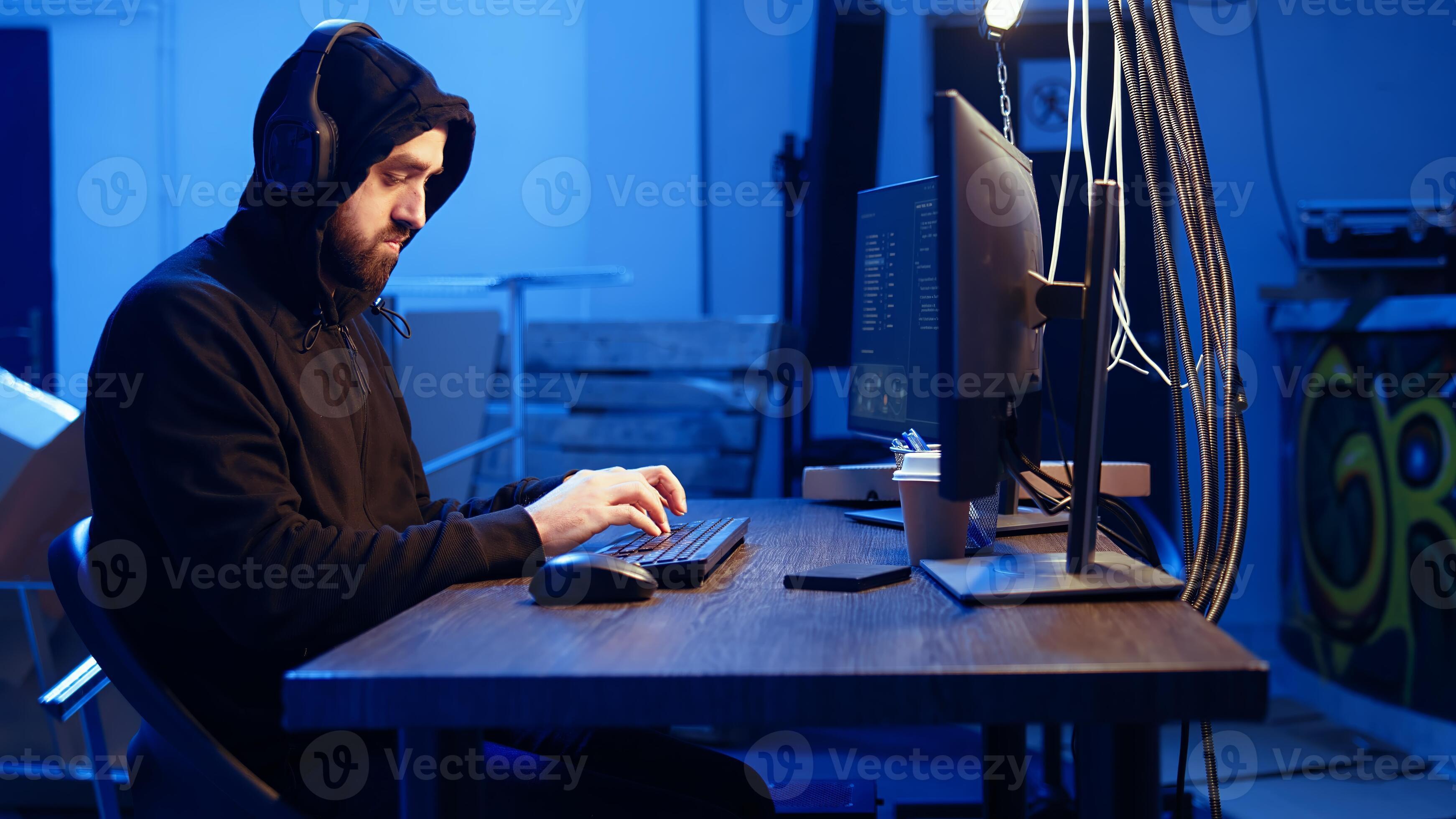 Hacker Listens Music While Hiding In Underground Bunker And Coding