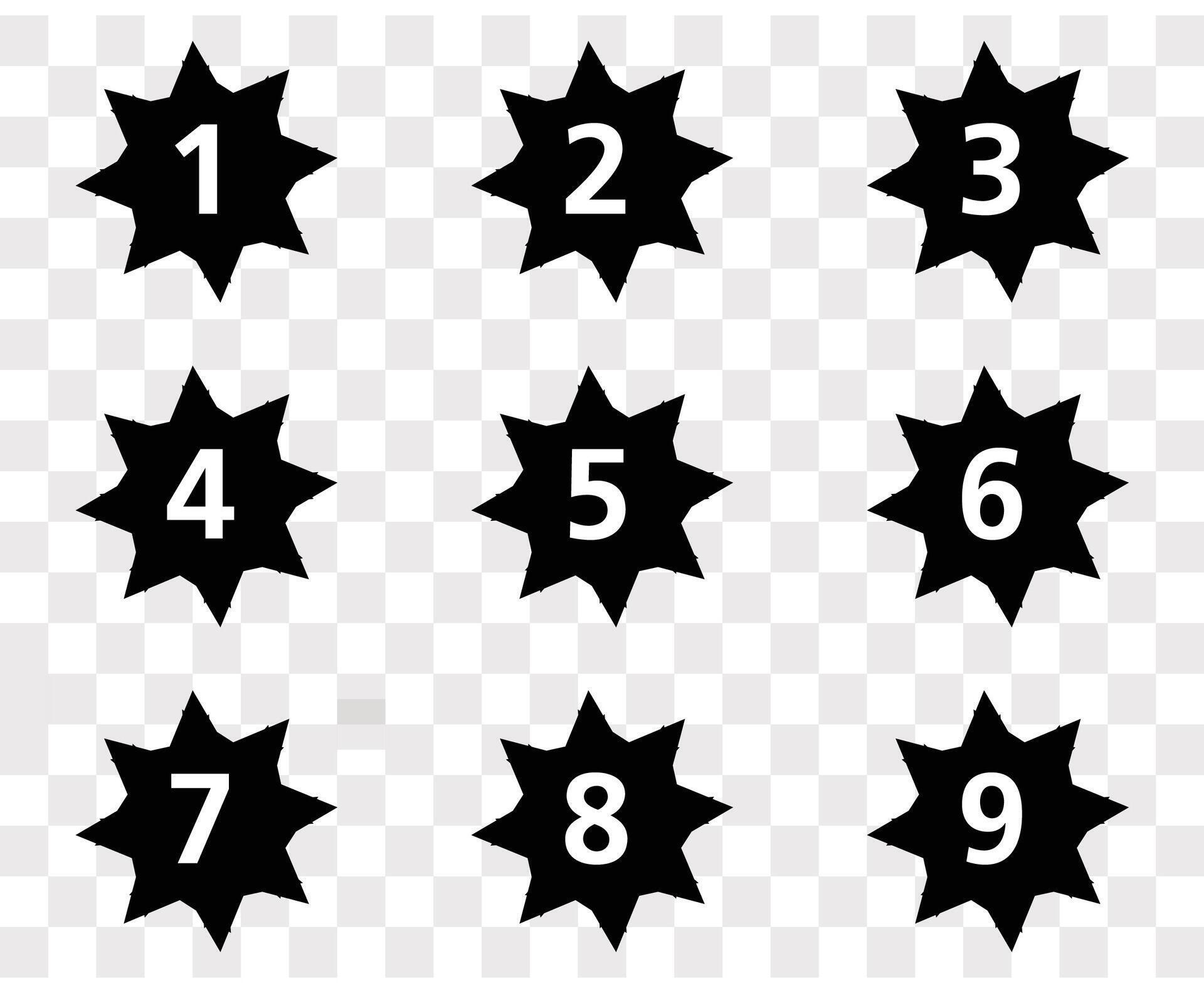 Standalone Number Icons 57507960 Vector Art at Vecteezy