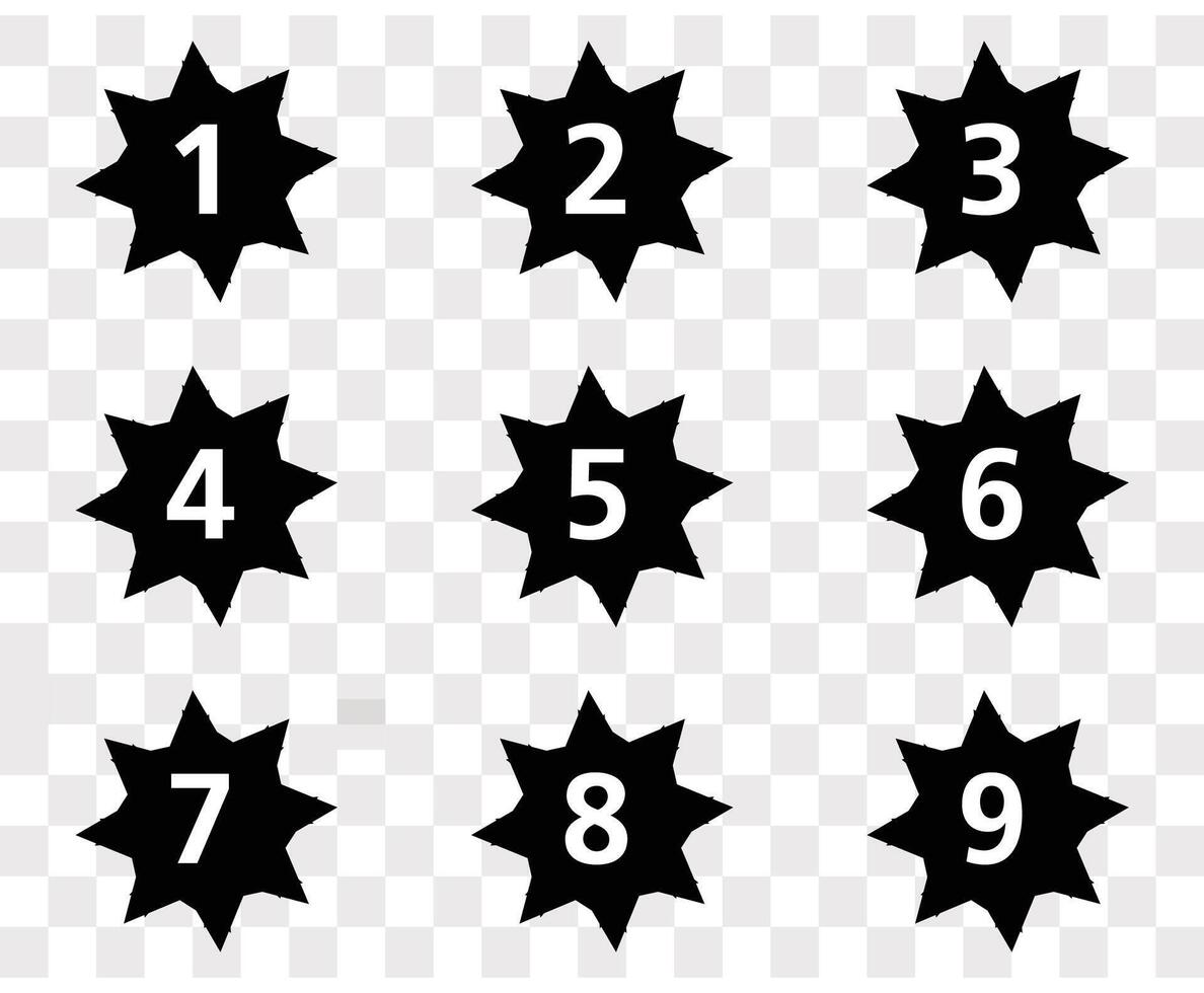 Standalone Number Icons 57507960 Vector Art at Vecteezy