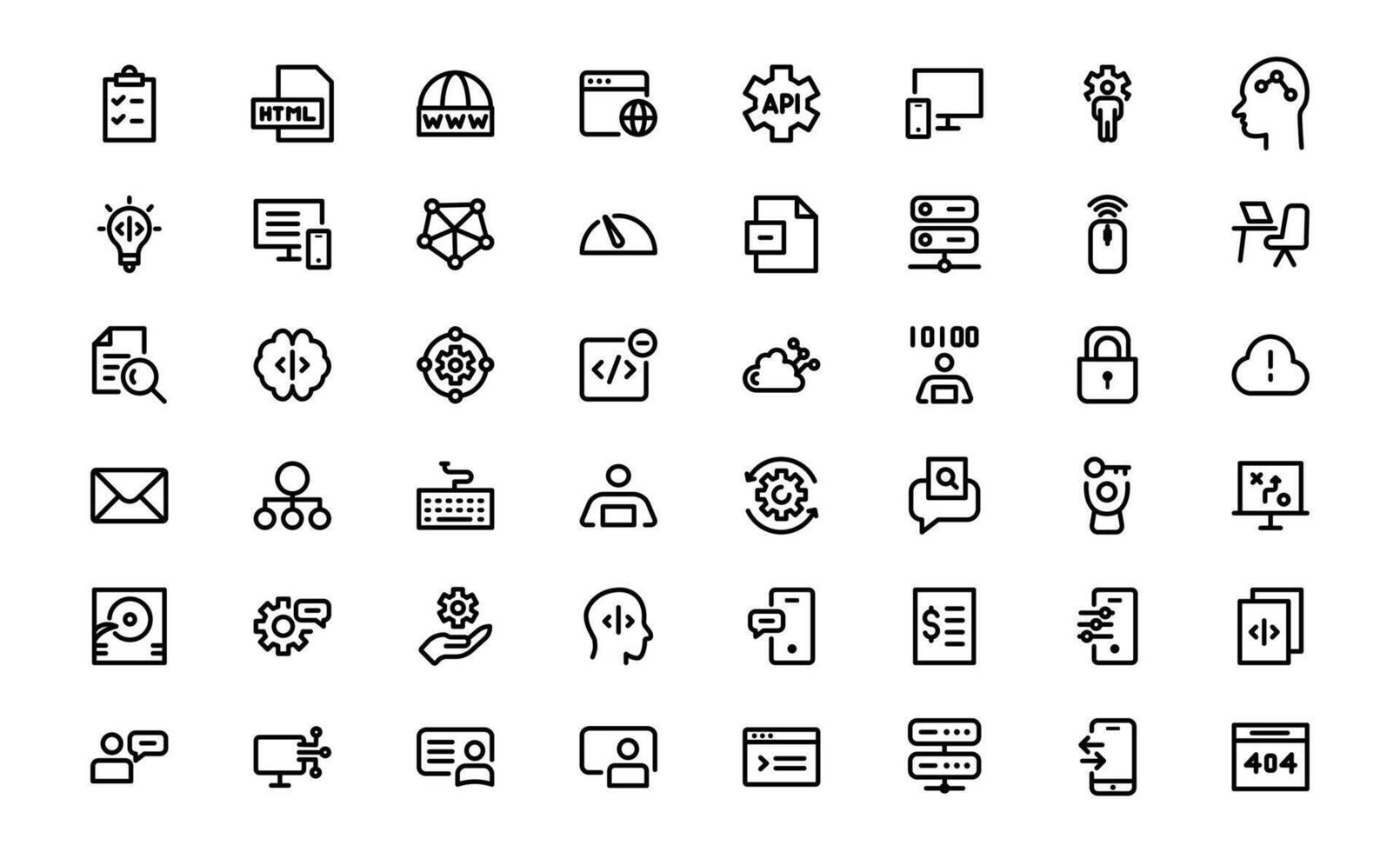Customizable Coding And Programming Icons Pack Graphics For