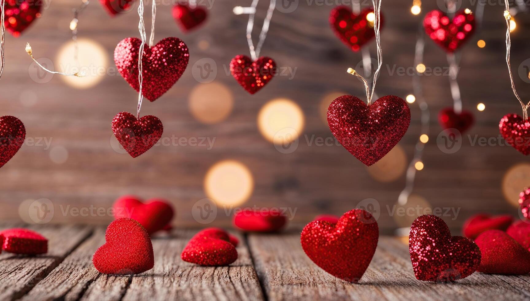 Sparkling Hearts for a Romantic Valentine Day Theme 57514588 Stock ...