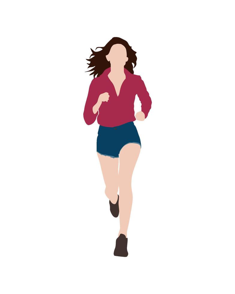 Woman On Run Vector Art, Icons, and Graphics for Free Download