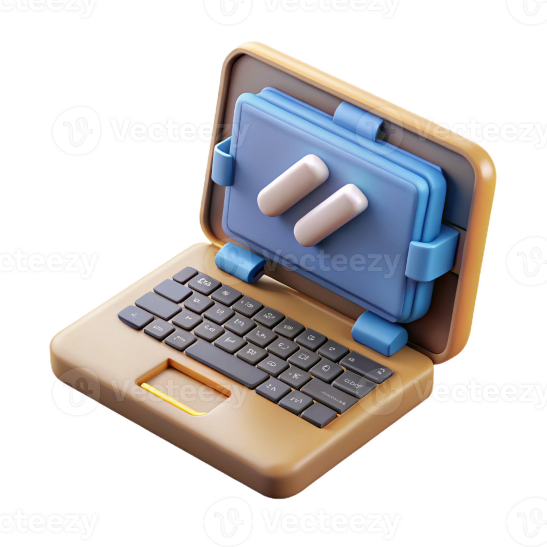 Impressive Contemporary Top View Open Laptop With Code Isolated Premium 57563102 Png