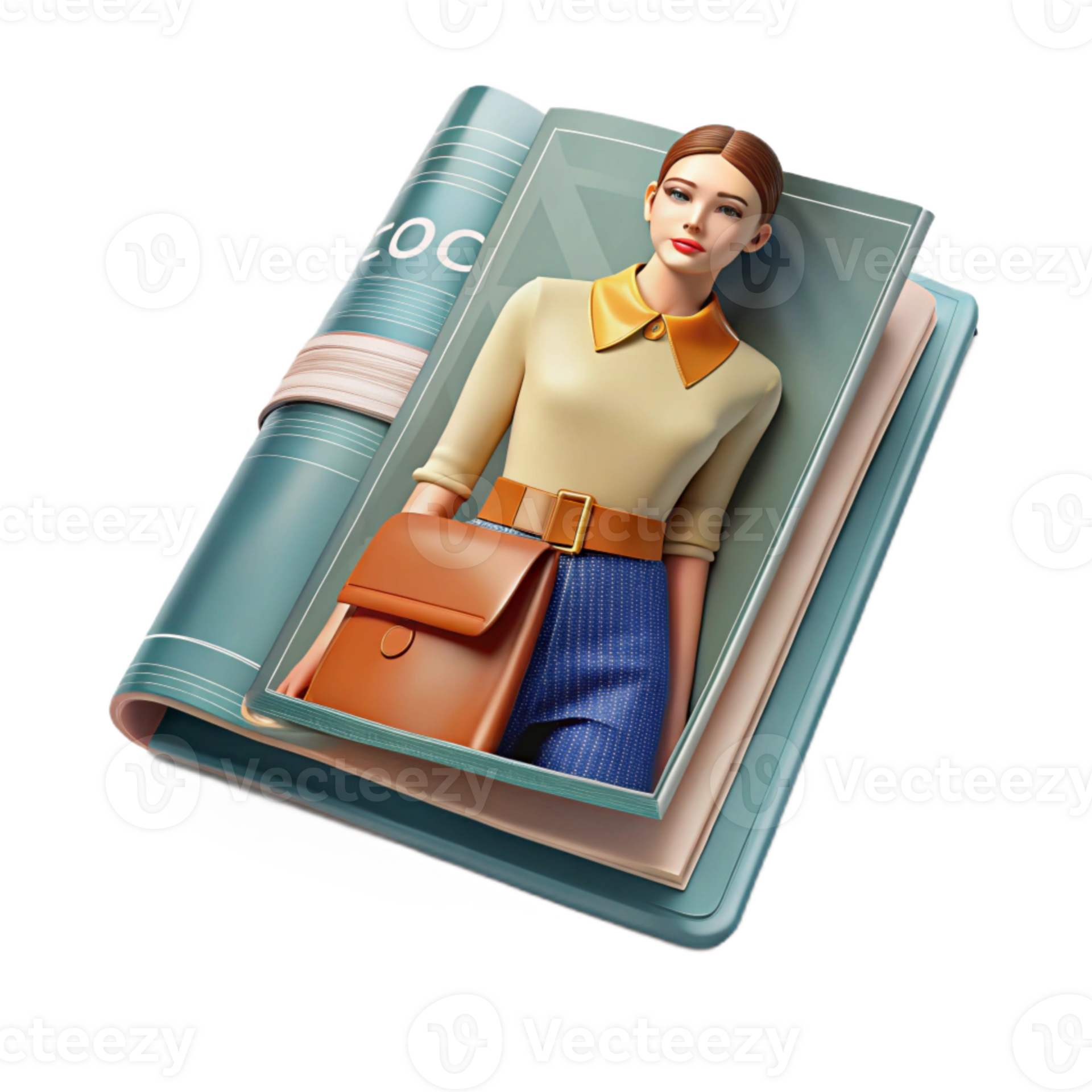 elegant creative Fashion Magazine Cover Mockup Transparent Element detailed 57567107 PNG