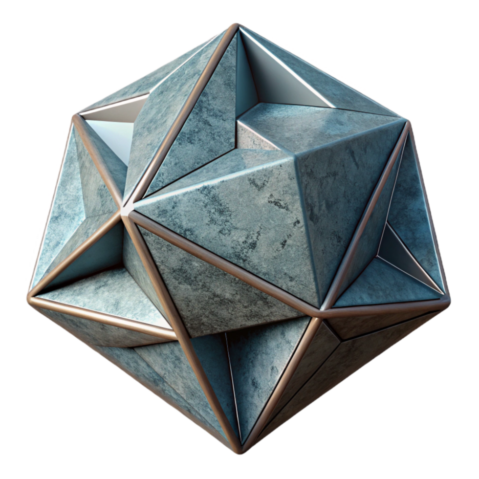 Beautiful Artistic Geometric Sculpture Angular Design Cutout Genuine 57572679 Png