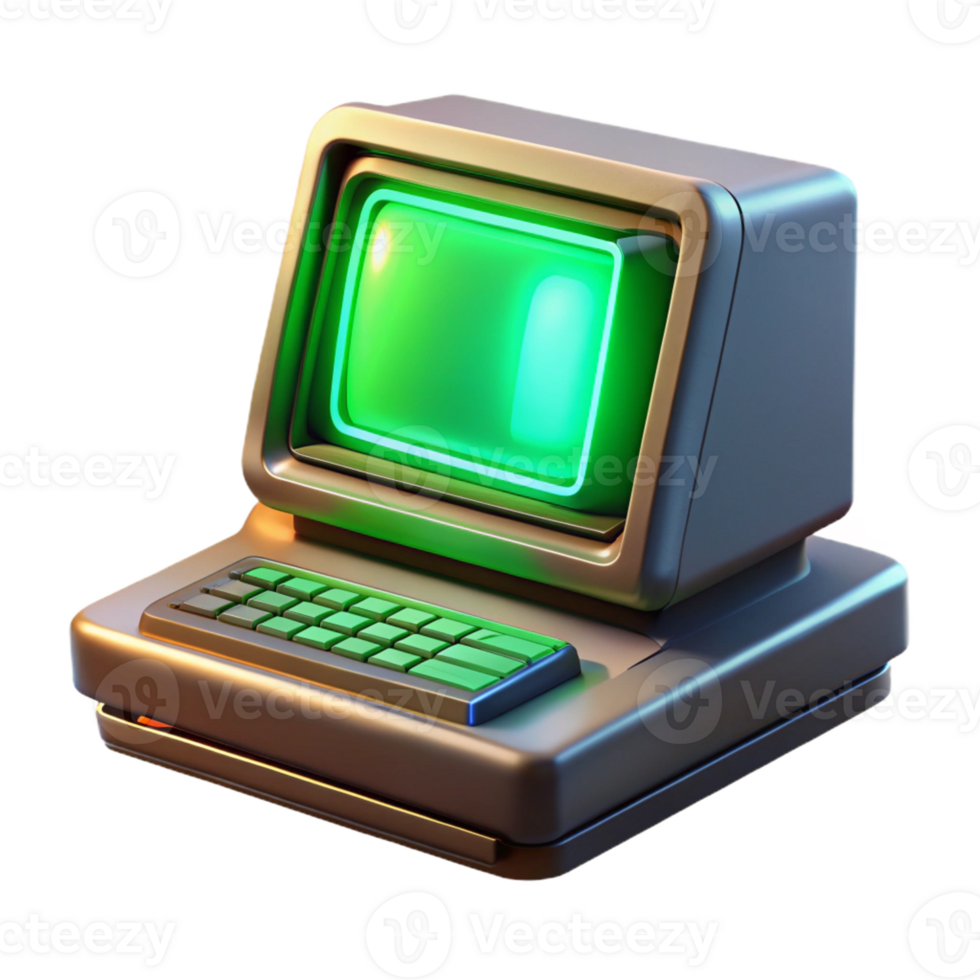 Extraordinary Abstract A Vintage Computer Terminal Displaying Cryp Detailed 57578596 Png