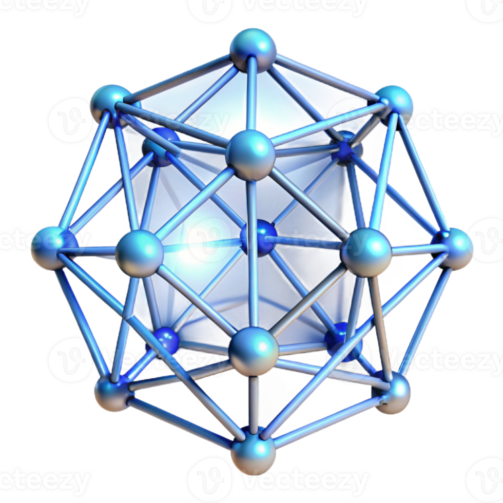 Serene Contemporary A Network Of Interconnected Glowing Lines Premium