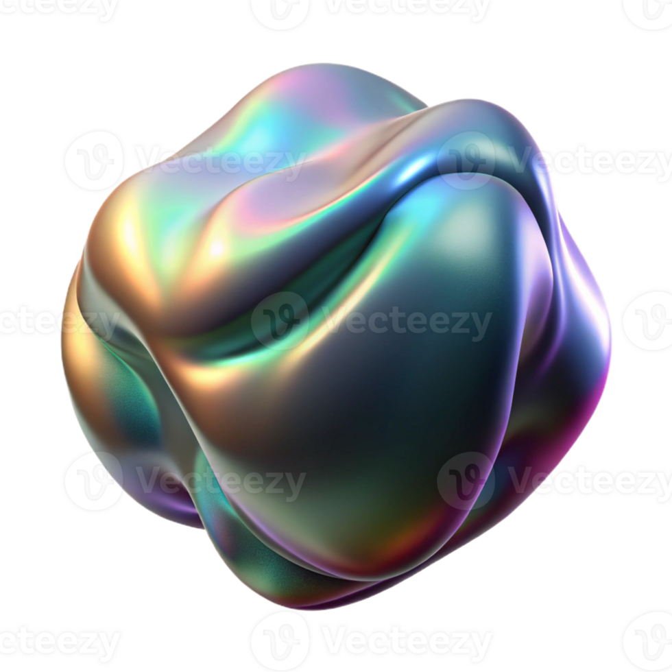 Vibrant Creative An Amorphous Blob Of Shimmering Iridesce High Quality 57583465 Png