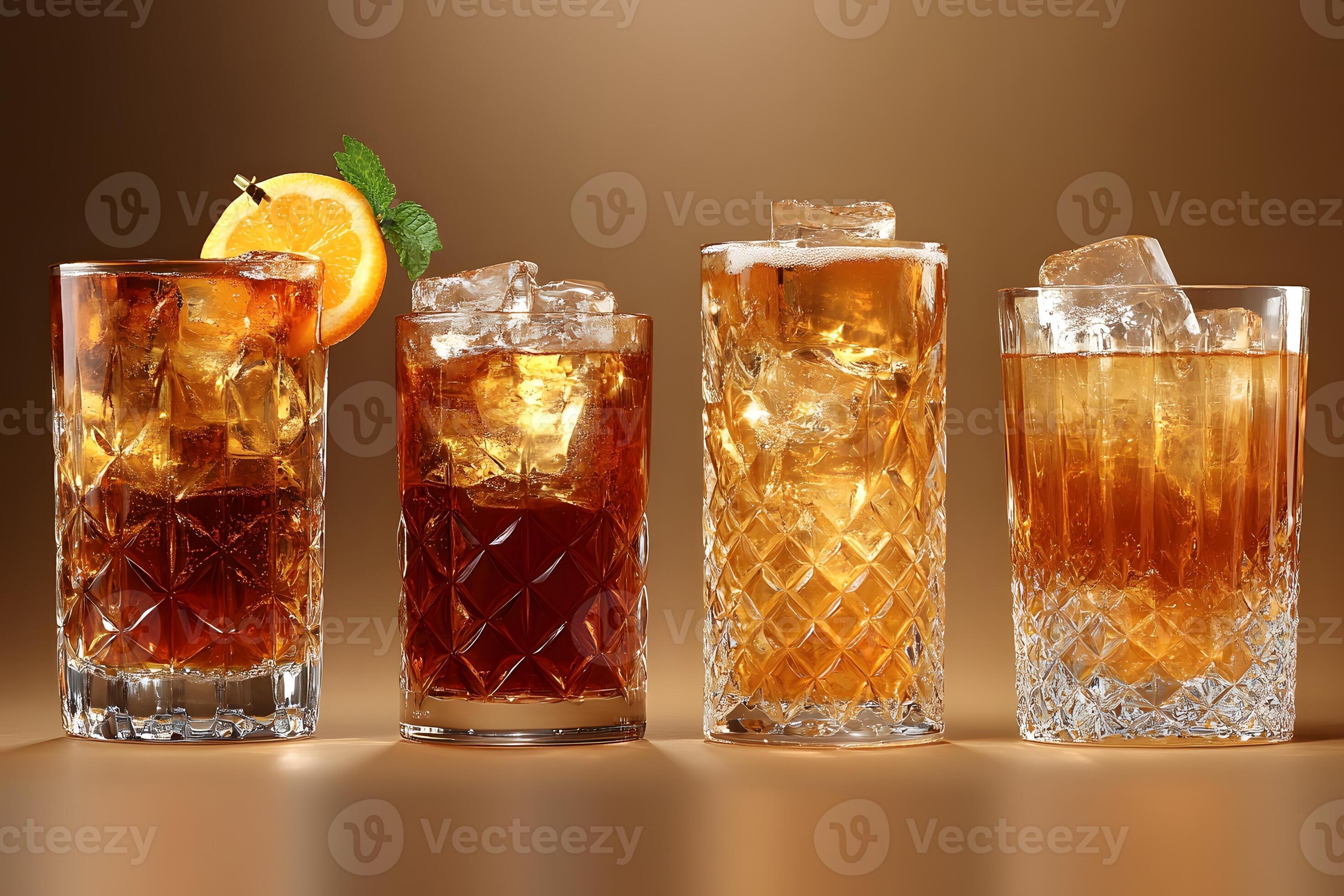 Refreshing Iced Tea Beverages with Citrus Garnish for Summer Refreshment 57629188 Stock Photo at ...