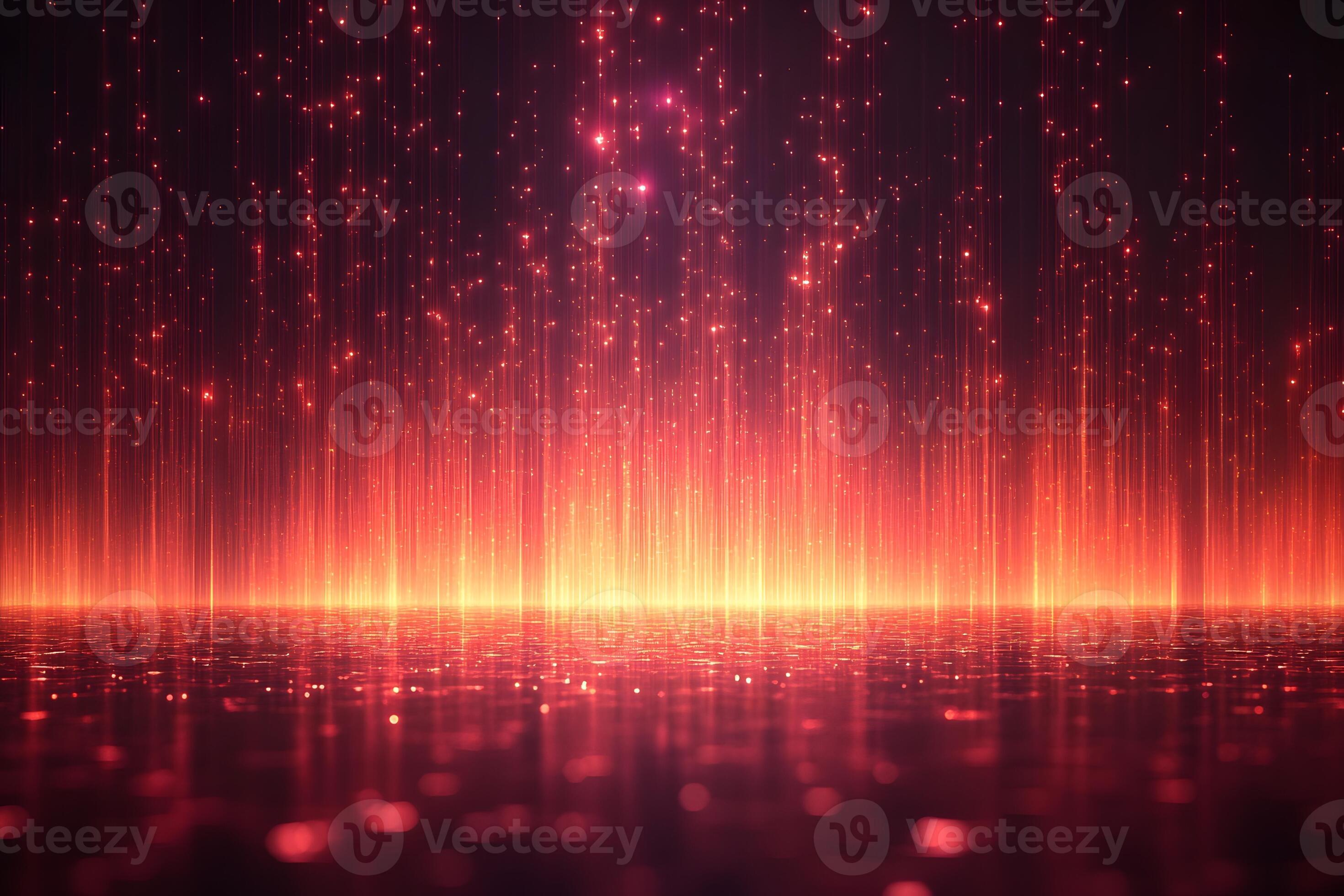 Abstract Red Light Particles and Reflections for Futuristic Tech Background Design 57629337 ...