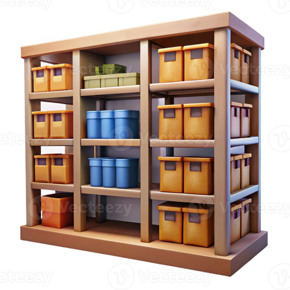 beautiful artistic Museum Storage Room Organized Shelves Transparent ...