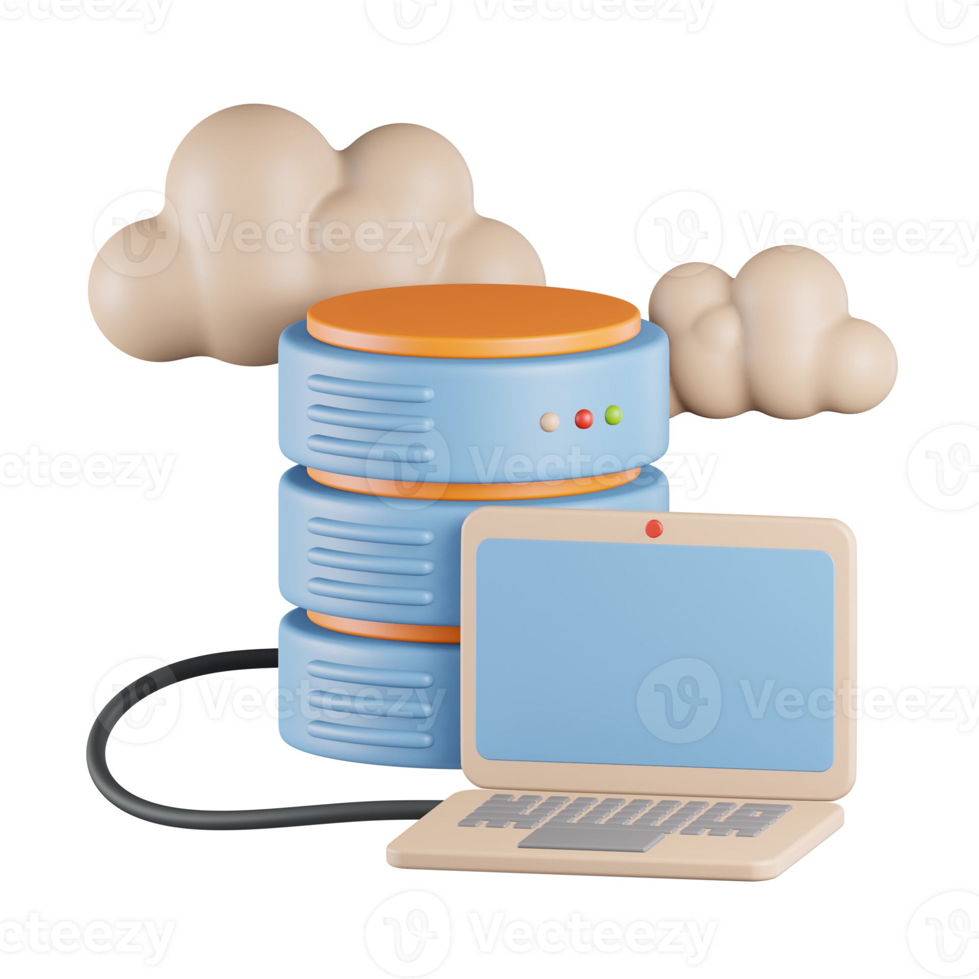 Computer Load Database 3D Icon 57671925 PNG