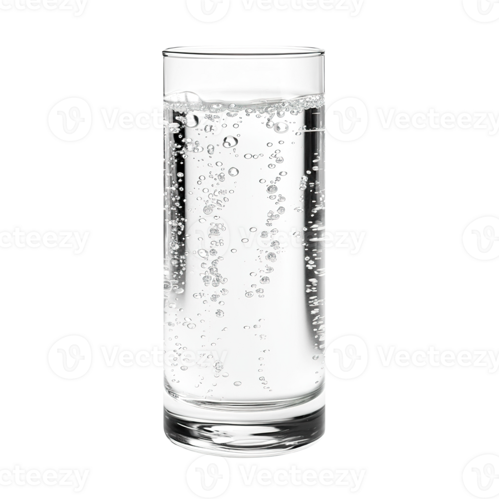 Sparkling carbonated water transparent , isolated background. Fresh refreshing cold summer drink ...