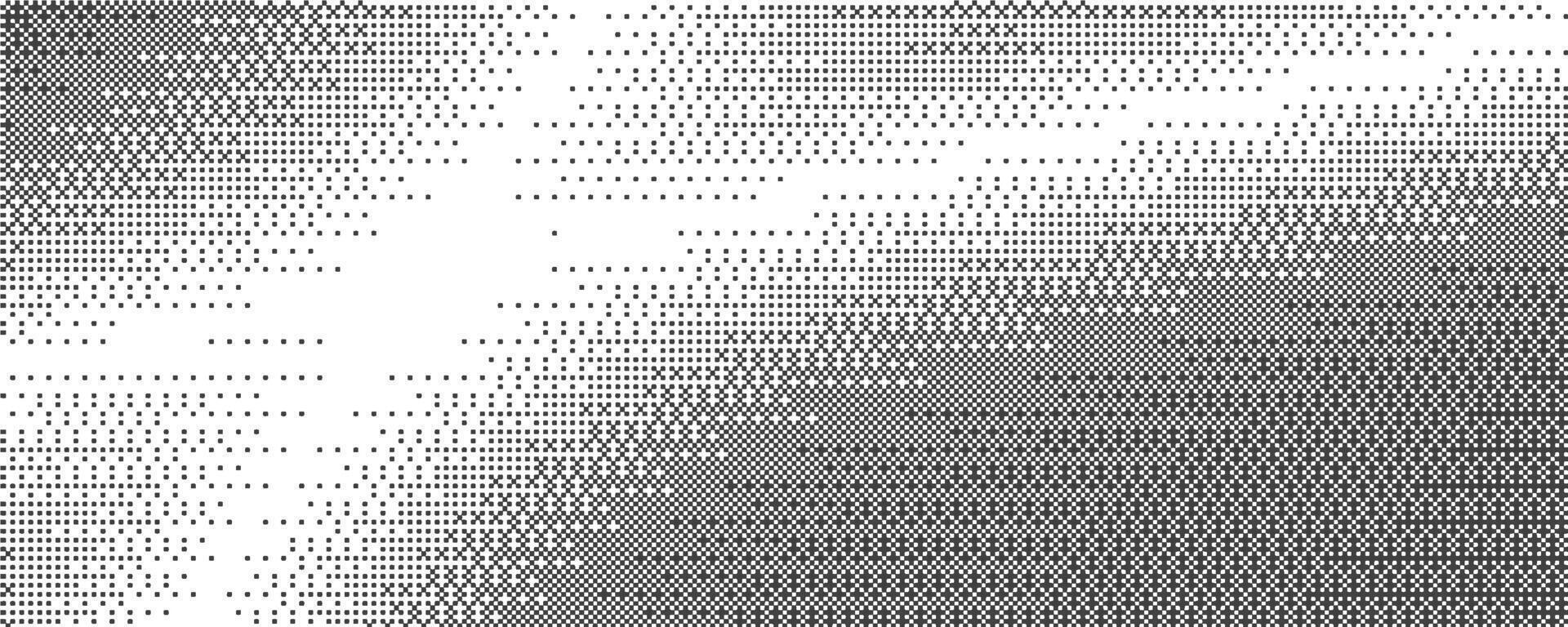 Bitmap pattern with pixelated texture. Dotted gradient. Retro gradation ...