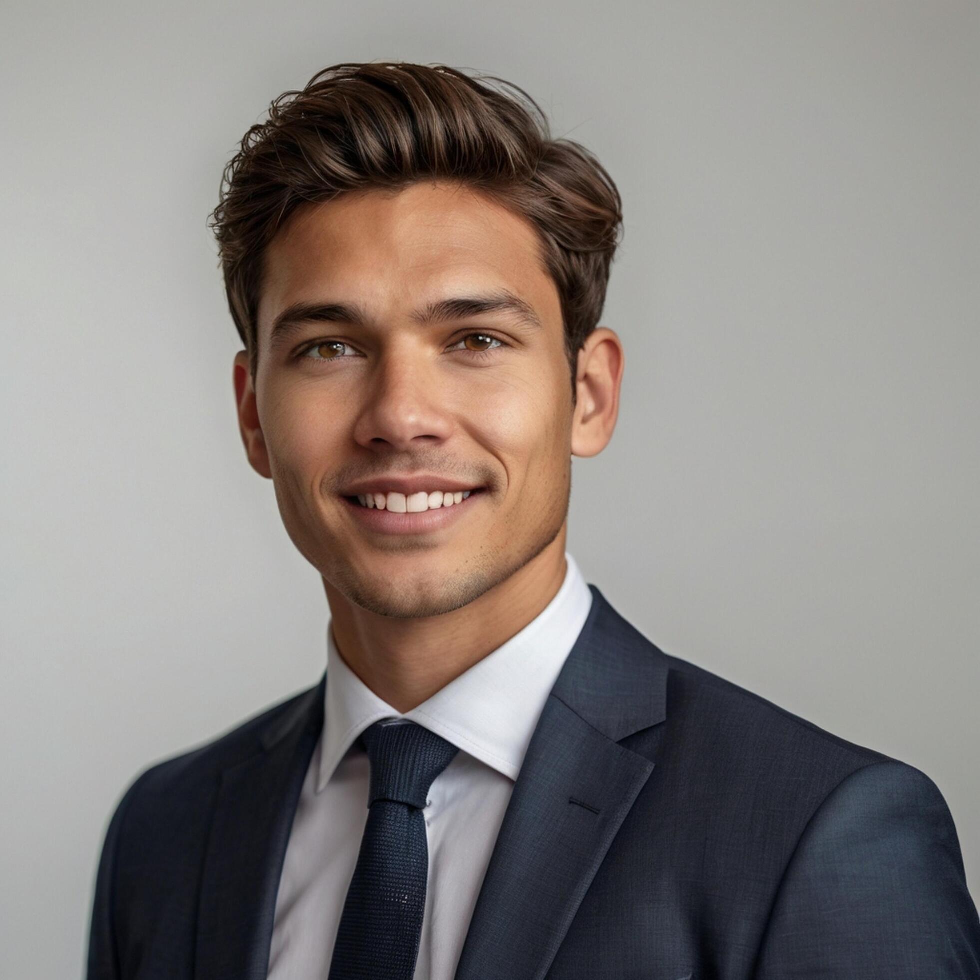 Portrait of a young business man smiling 57706419 Stock Photo at Vecteezy