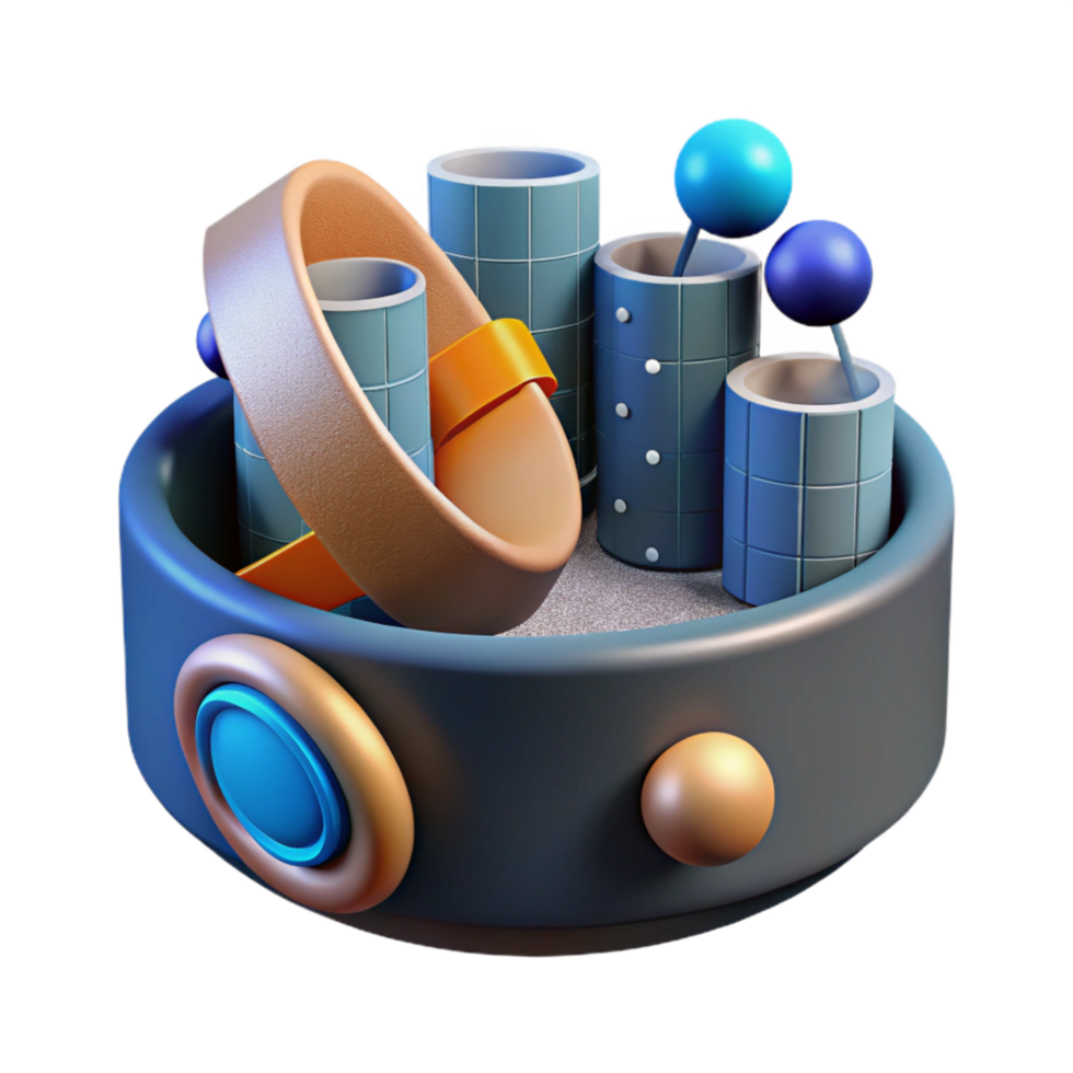 Dramatic Rustic Virtual Reality Data Analysis Isolated Element Detailed