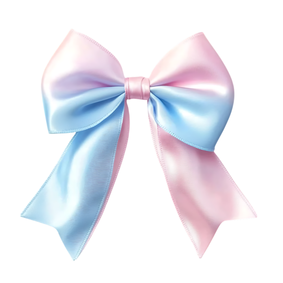 Pastel pink and blue ribbon bow. 57728908 PNG Pastel pink and blue ribbon bow. 57728908 PNG