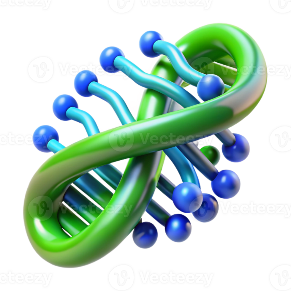 Extraordinary Classic Dna Helix Transforming Into Binary Code Original