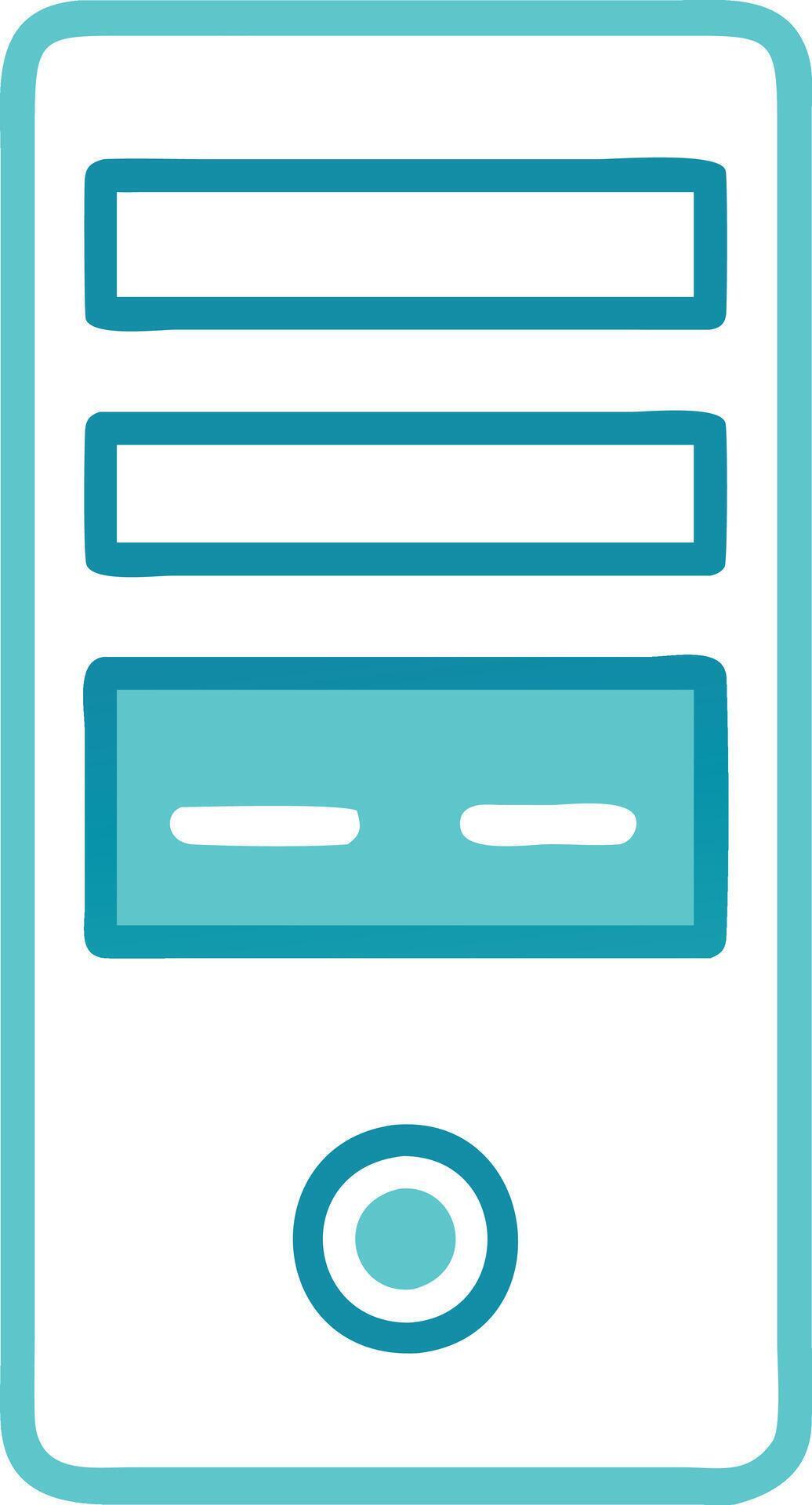 Minimalist computer tower icon with clean outline design 57745665 Vector Art at Vecteezy